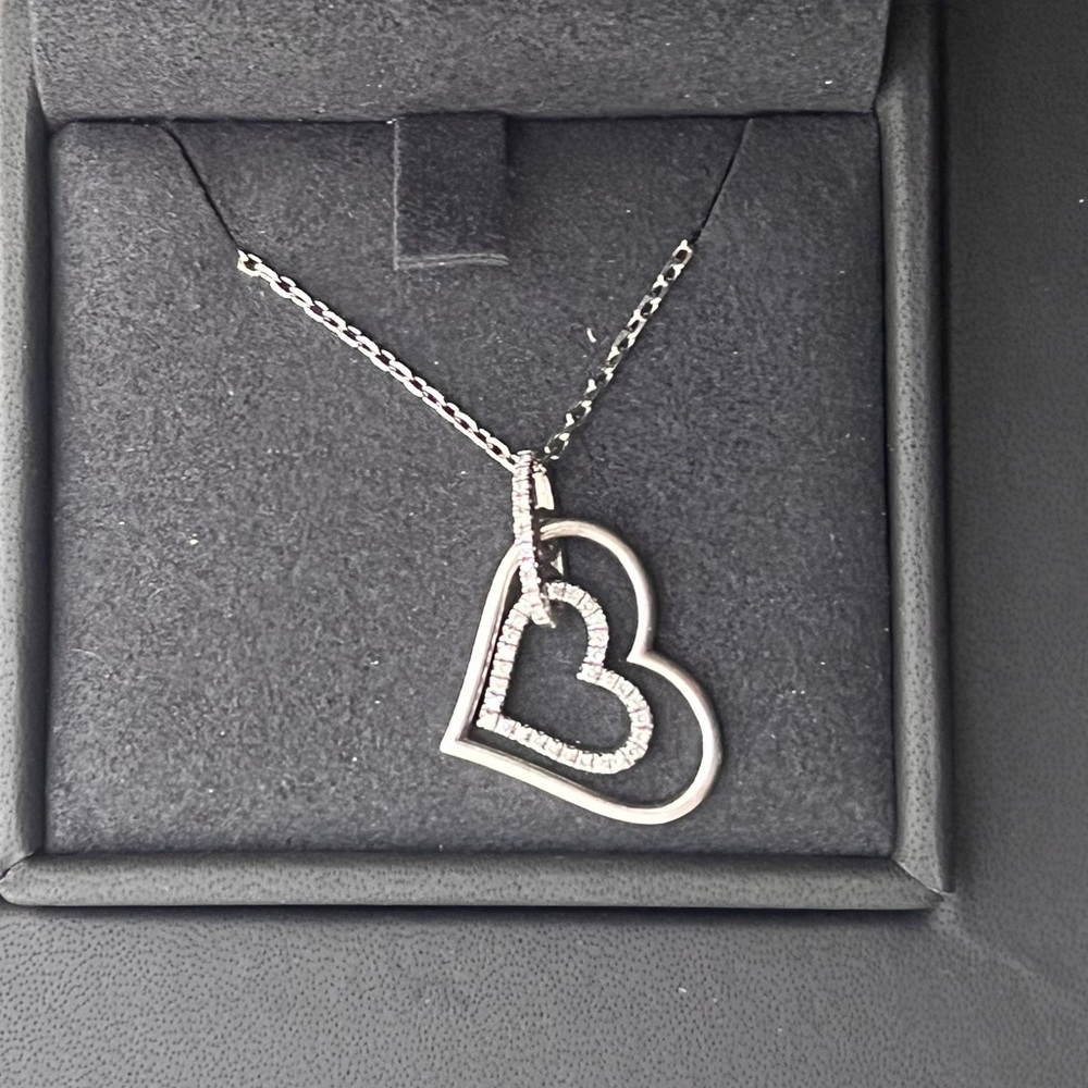 Vera Wang Love Collection Heart Diamond Necklace - Gem